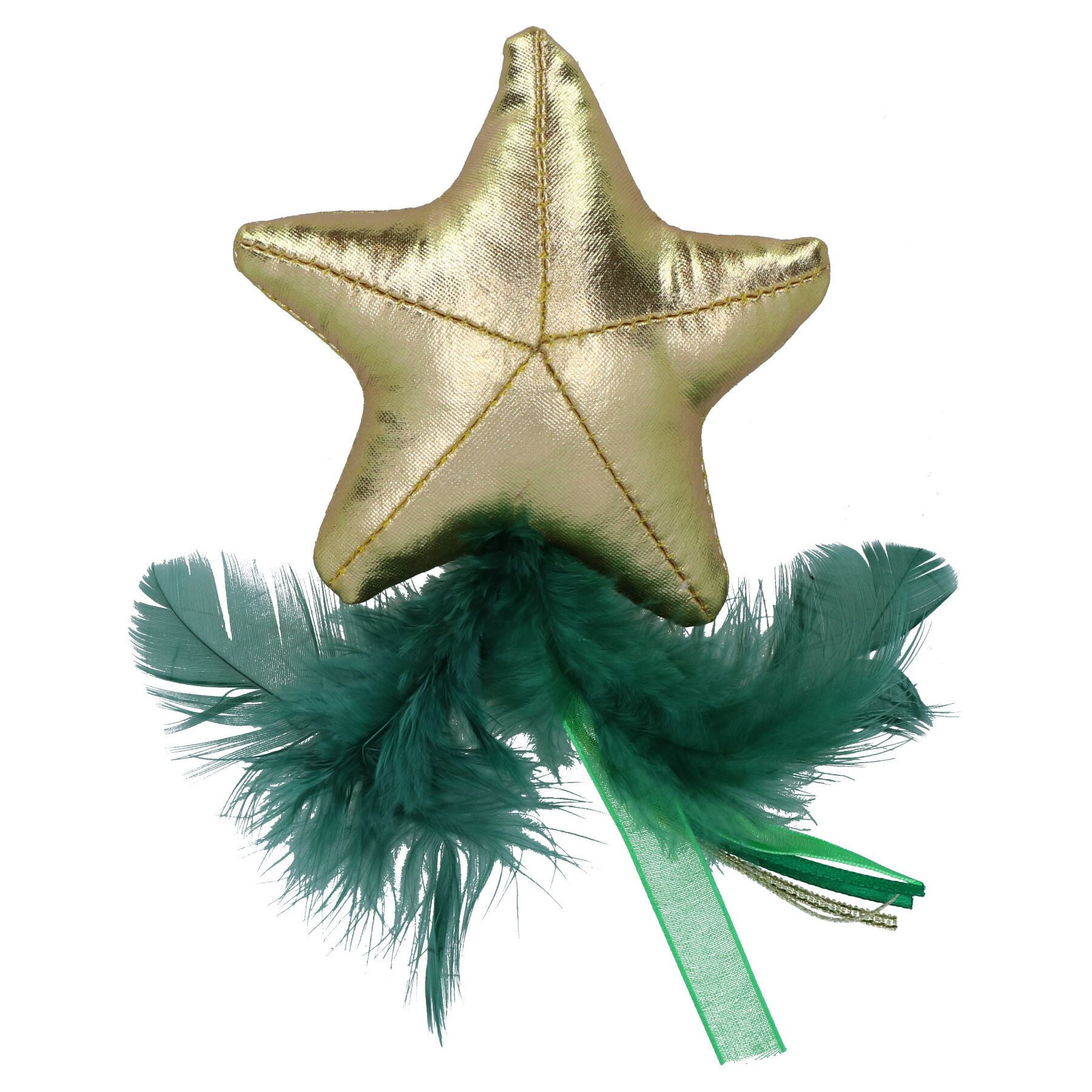 Cat Kitten Christmas Gift Magical Forest Gold Star Cat Toy Festive ...