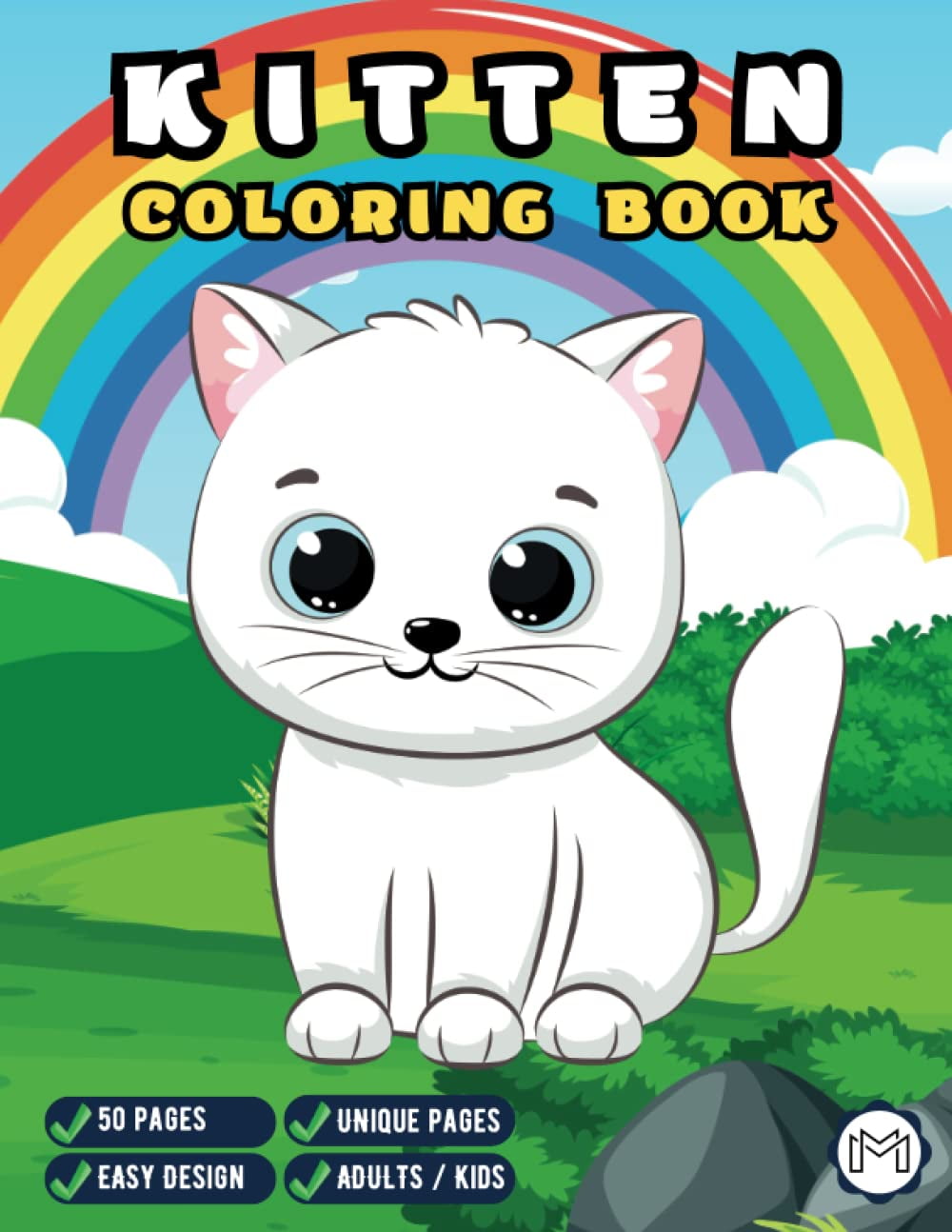 Cat Kitten Coloring Book For Kids Ages 8-12 Kitten Coloring Book Adults ...
