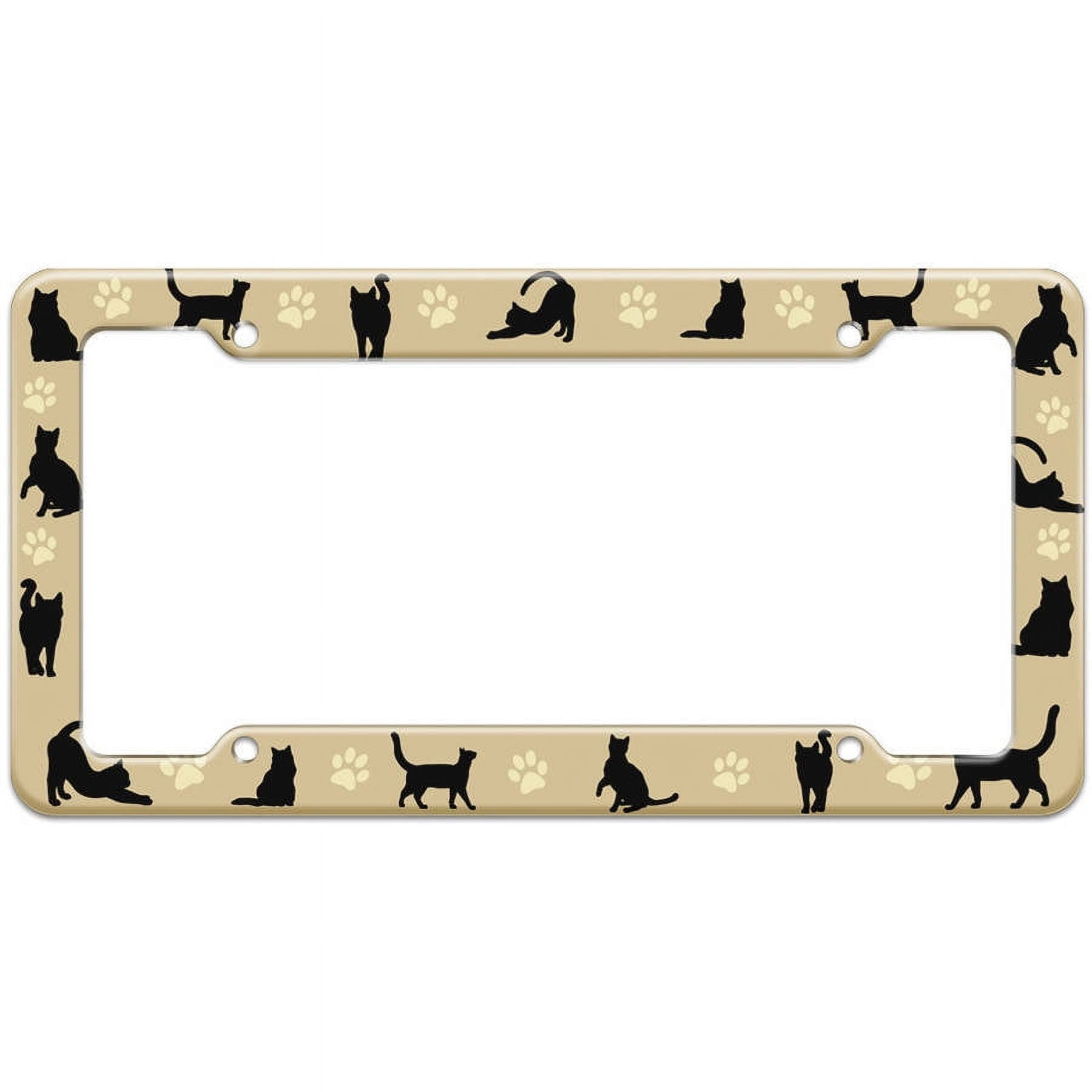 Cat Kitten Fantastic Pattern License Plate Frame - Walmart.com