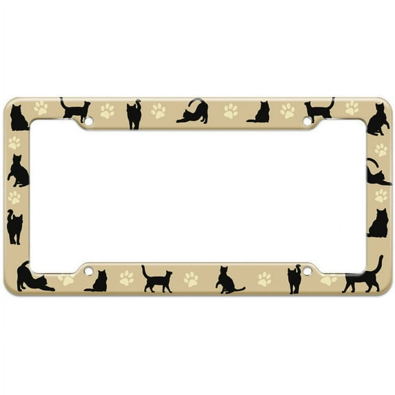 Cat Kitten Fantastic Pattern License Plate Frame - Walmart.com