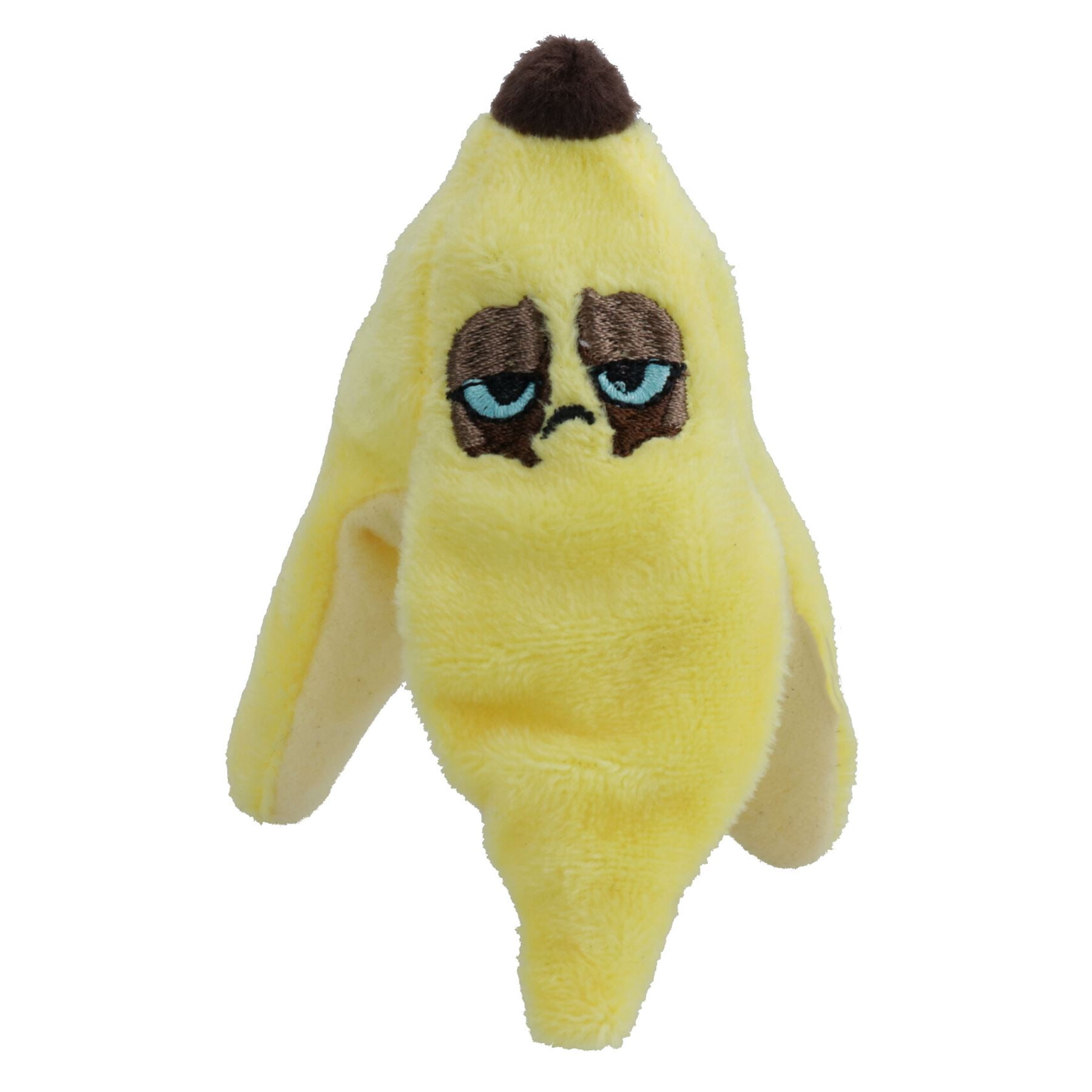 Cat Kitten Grumpy Banana Peel Plush Crinkle Interactive Play Toy Gift ...