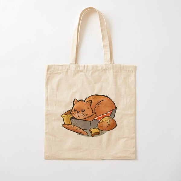 Cat, Kitty, Bread, Bakery, Loaf, Cozy, Cottagecore, Pets Canvas Tote ...