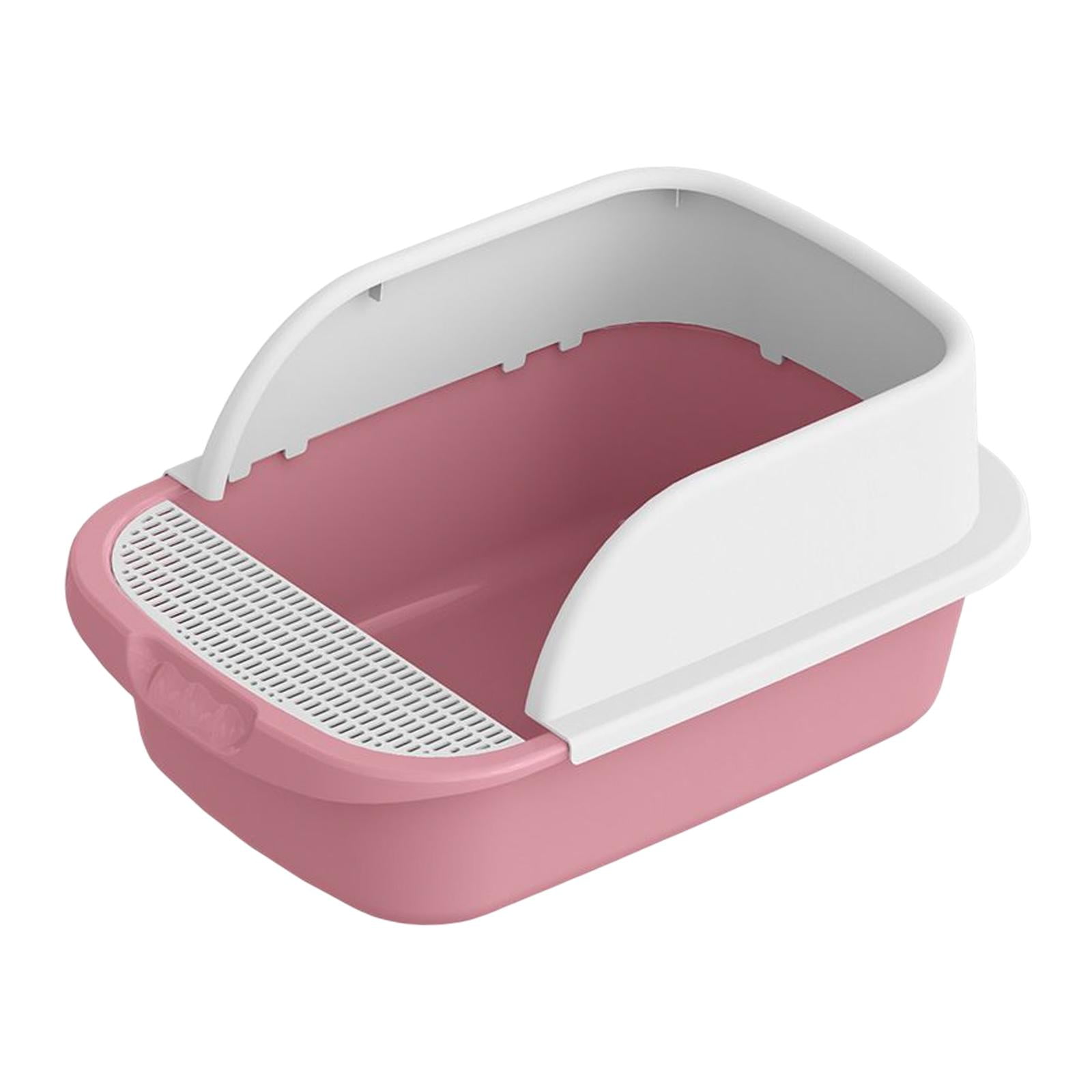 Cat Kitty Litter Pan Cat Sand Box Container Anti Splashing Cat Toilet S ...