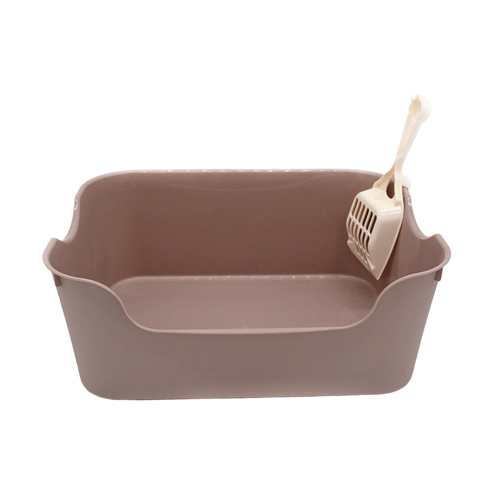 Cat Kitty Litter Pan Splashproof Bedpan for Indoor Cats Easy to ...