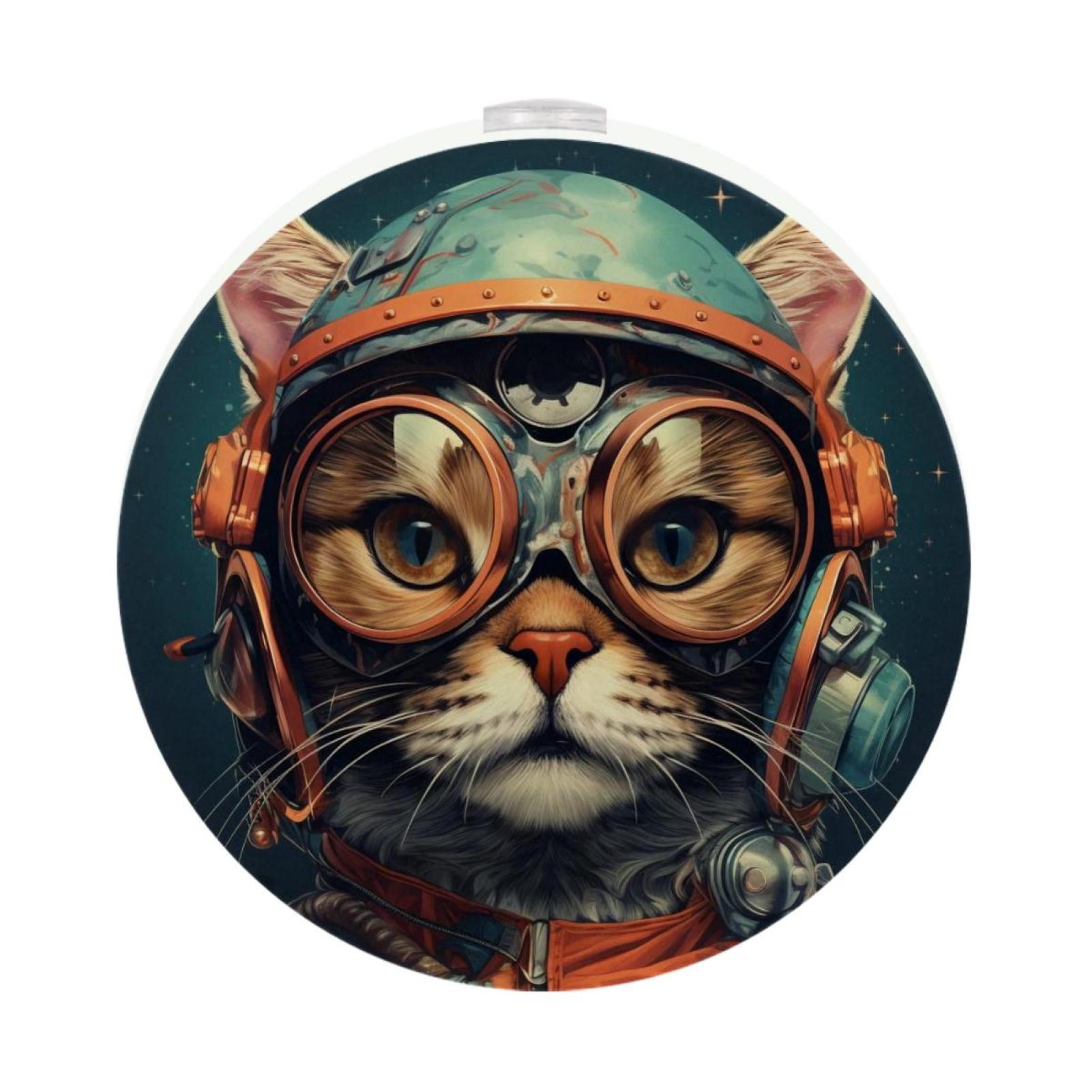 Cat LED Round Night Light-2PCS | Energy-Efficient Plug-in Nightlights ...