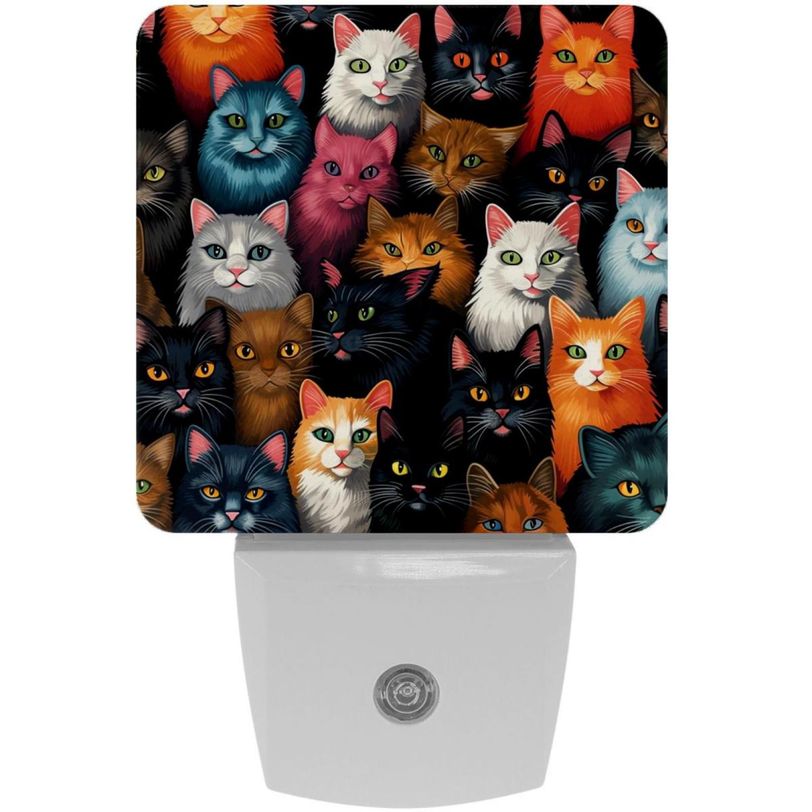 Cat LED Square Night Lights - Compact and Multifunctional Illumination ...
