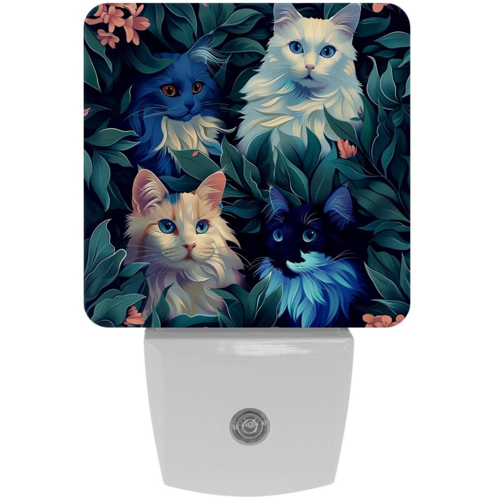 Cat LED Square Night Lights - Energy Efficient and Stylish Bedroom ...