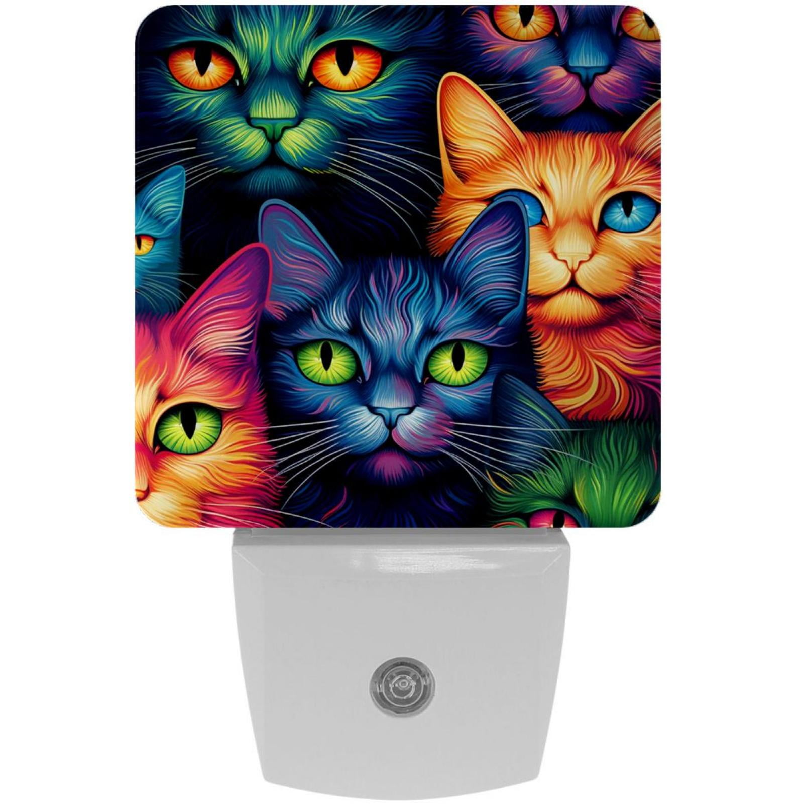 Cat LED Square Night Lights- Energy Efficient and Stylish Illumination ...
