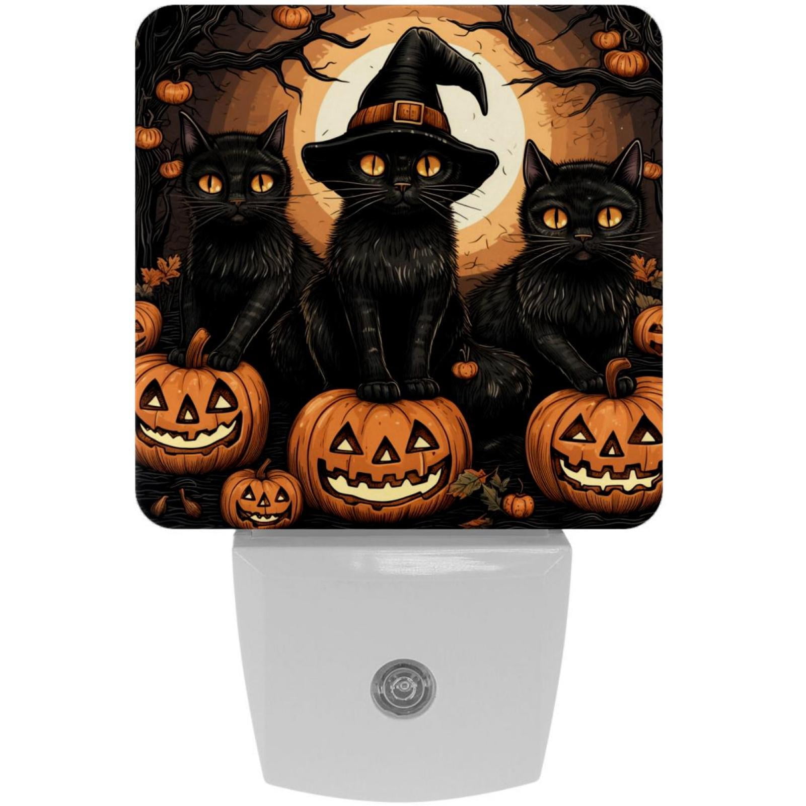Cat LED Square Night Lights - Portable and Stylish for Bedroom and Kids ...