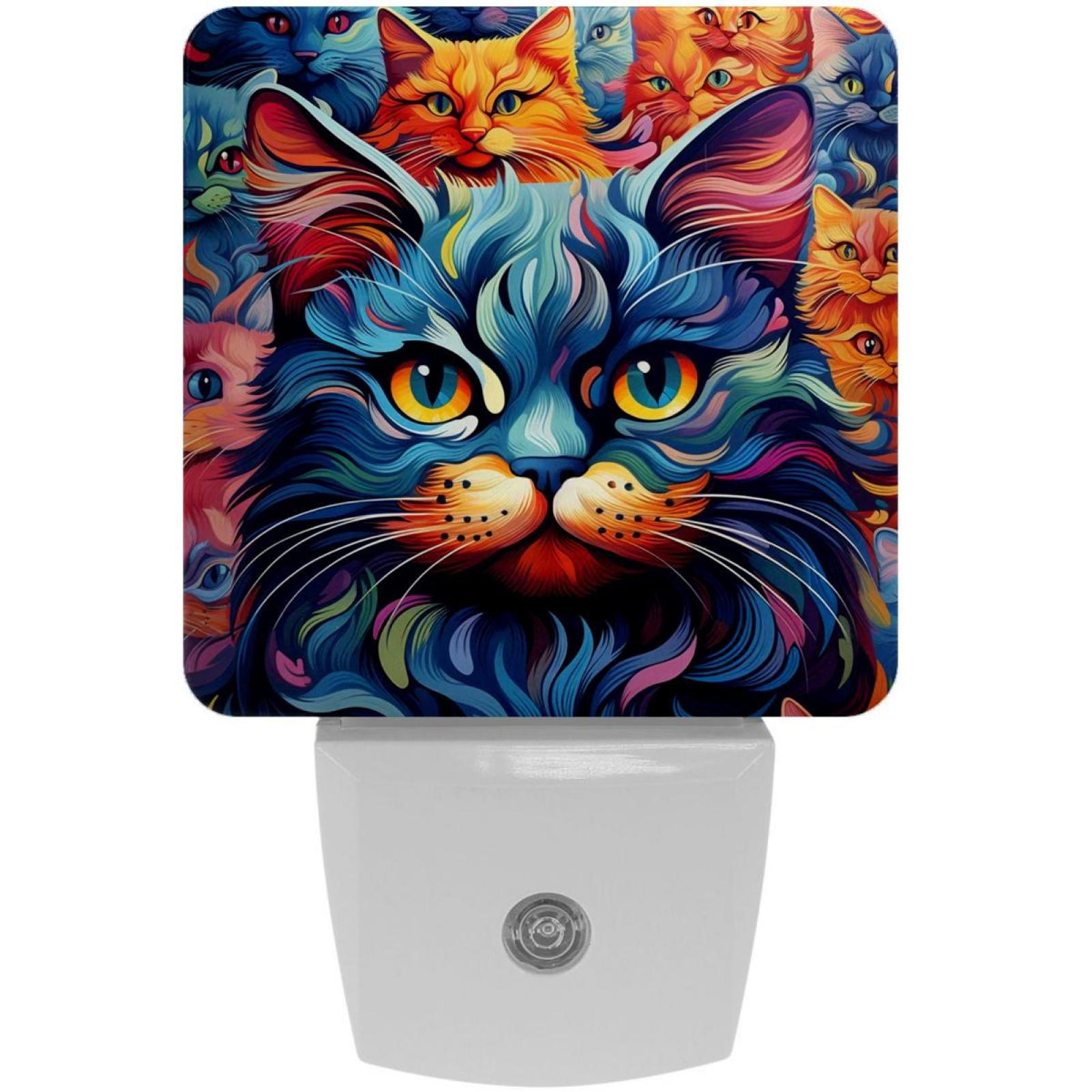 Cat LED Square Night Lights - Stylish and Energy-Efficient Lighting ...