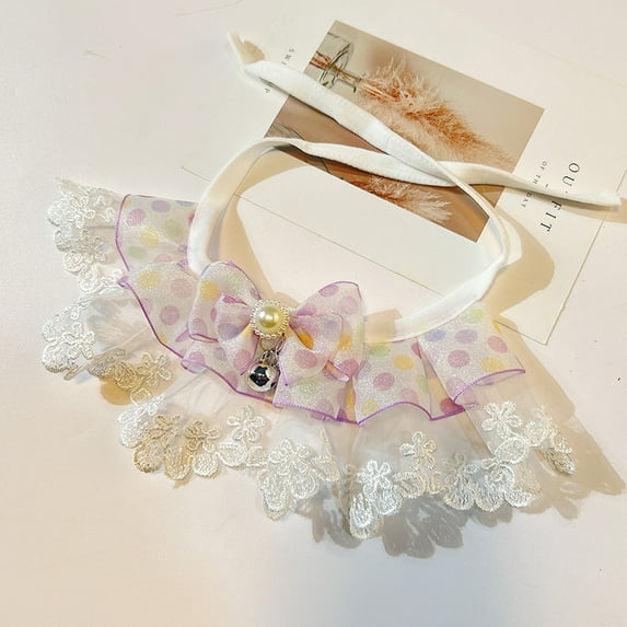Cat Lace Collar Dog Bib Pet Fairy Ragdoll Cat Princess Style Scarf Bib ...