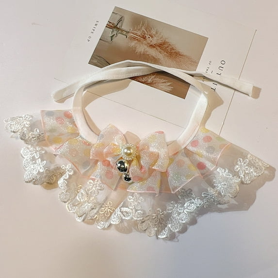 Cat Lace Collar Dog Bib Pet Fairy Ragdoll Cat Princess Style Scarf Bib ...