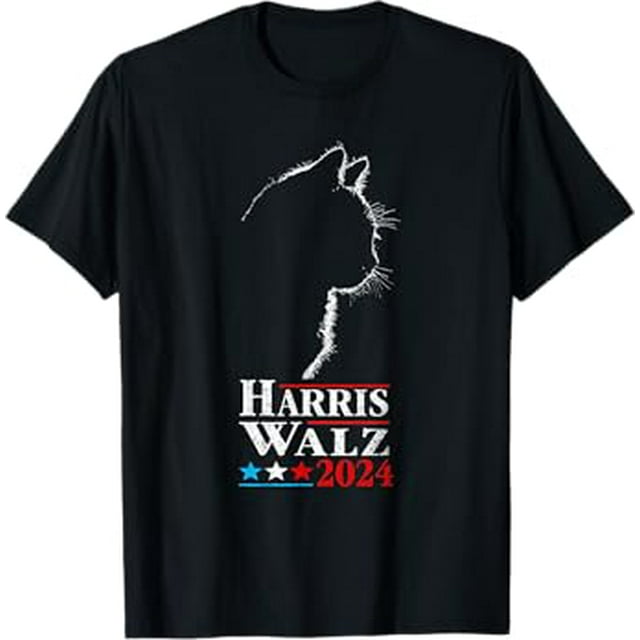 Cat Ladies For Harris Waltz Cat 2024 President Kamala Harris T Shirt