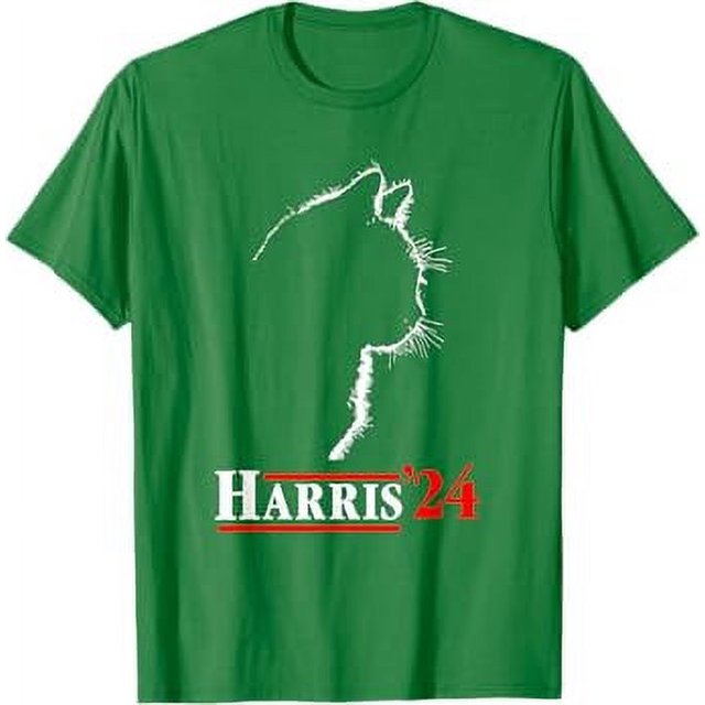 Cat Ladies for Kamala Funny Cat 2024 President Kamala-Harris T-Shirt ...