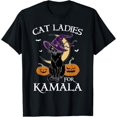 Cat Ladies For Kamala Harris 2024 Witches Halloween Costume Unisex T