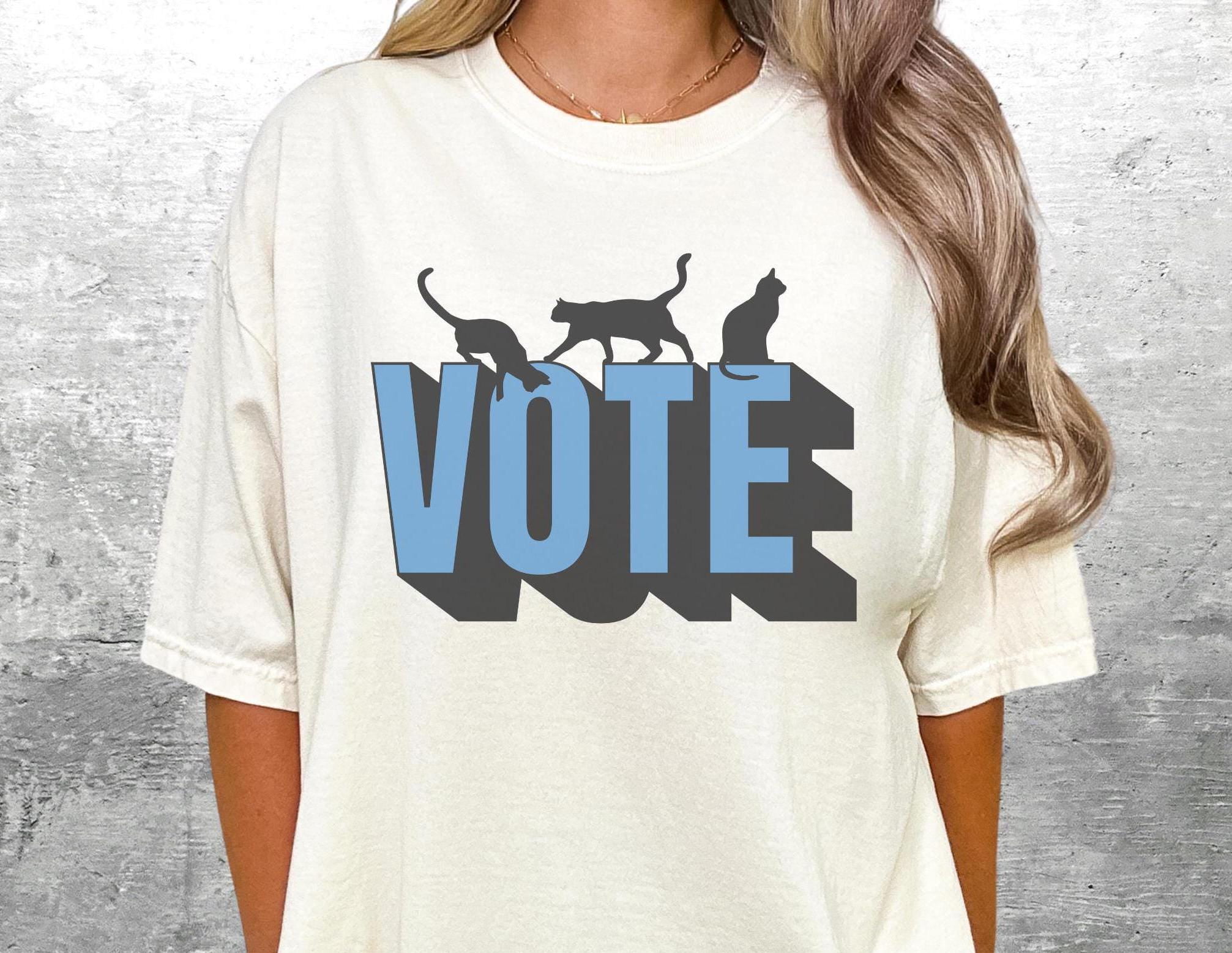 Cat Lady Shirt For Kamala, Vote Kamala, Harris Walz, Election 2024 ...