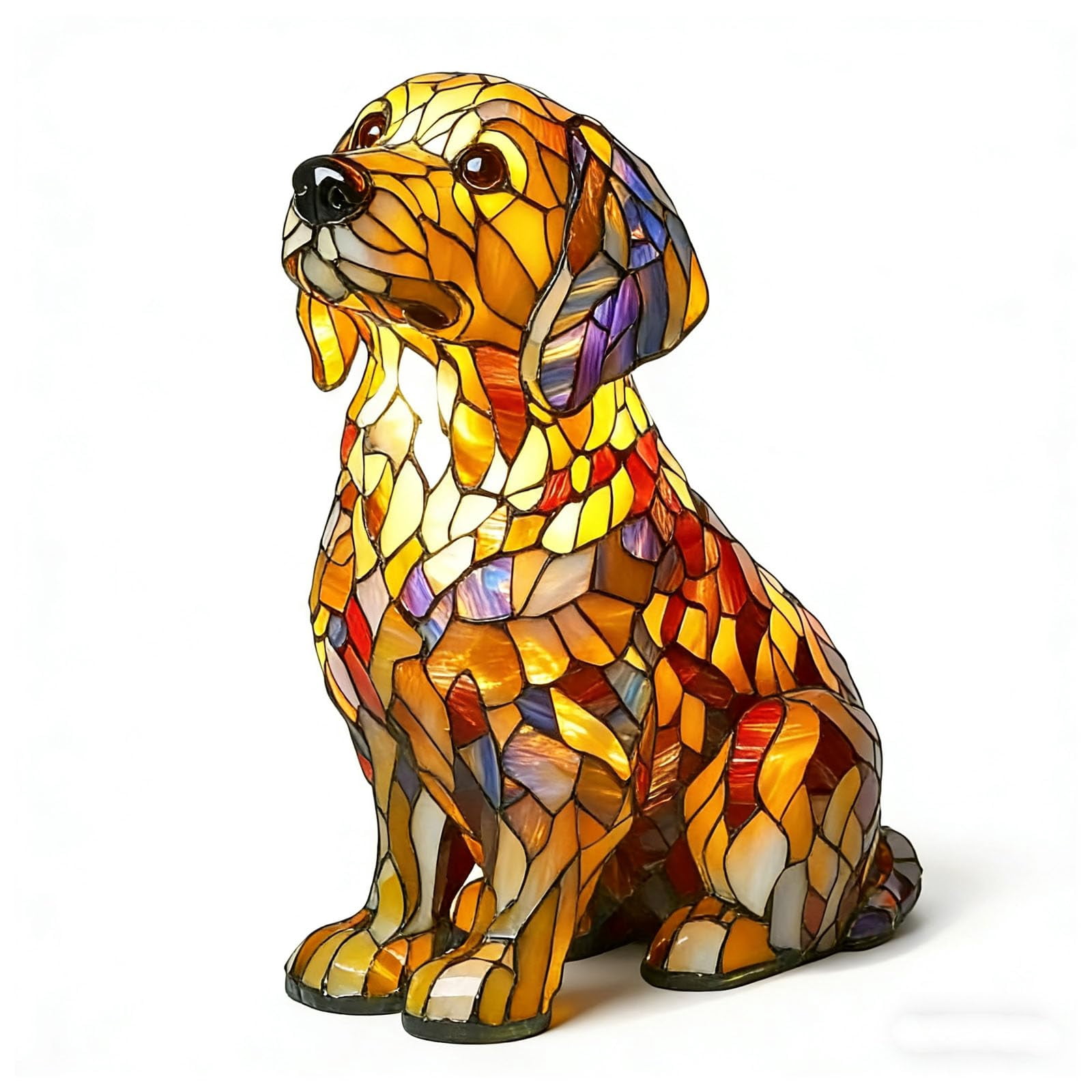 Cat Lamp,2025 New Series Art Desk Lamp, Dyed Resin Vintage Cat Lamp ...