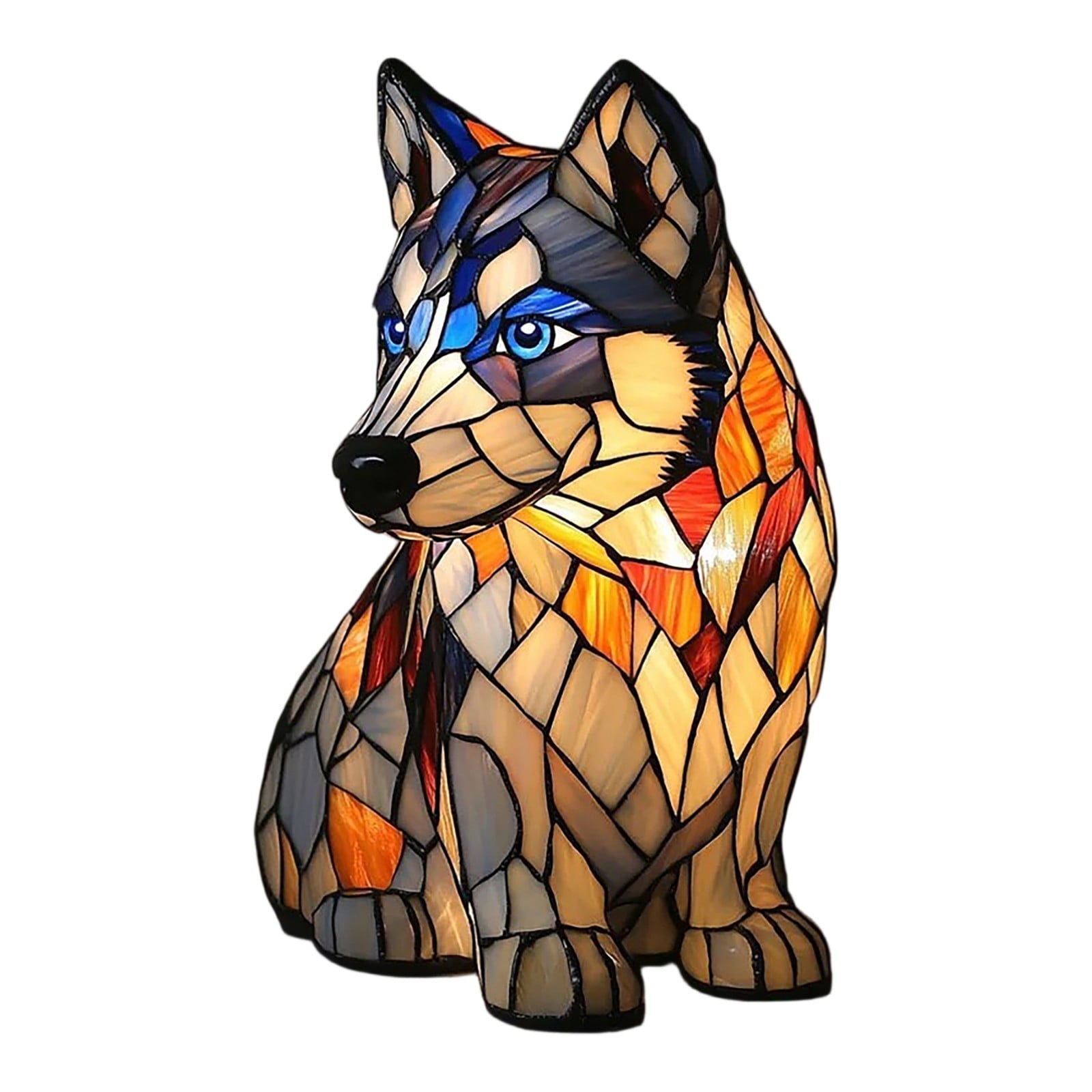 Cat Lamp, Cat Lamp Stained ,Retro Cats Stained Resin Tabletop Night ...