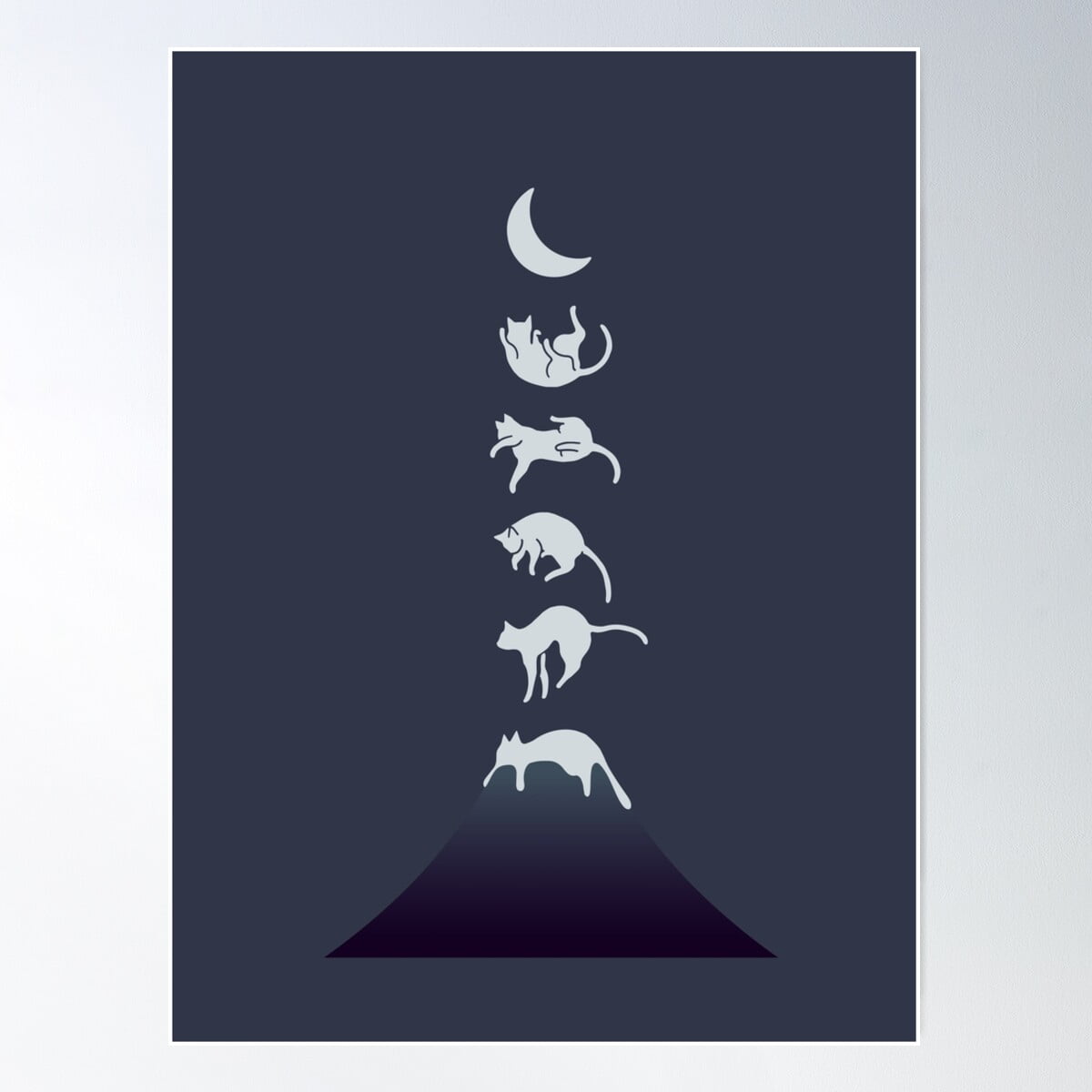 Cat Landscape 103 Poster Wall Art, Modern Wall Decor For Living Room ...