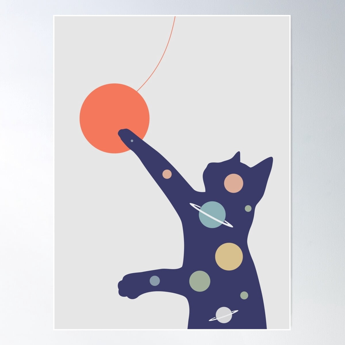 Cat Landscape 50 Poster Wall Art Modern Wall Decor For Living Room ...