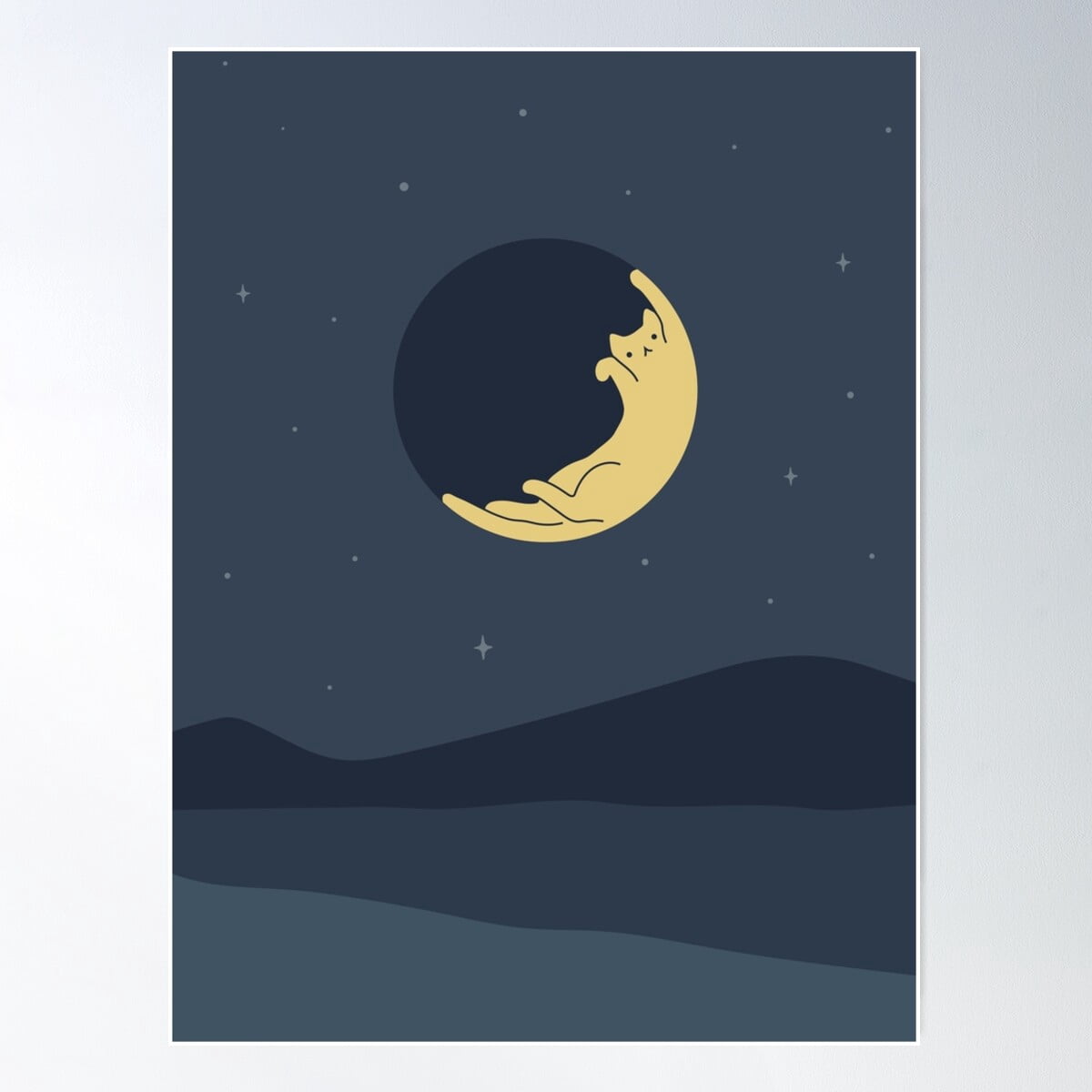 Cat Landscape 89 Poster Wall Art Modern Wall Decor For Living Room ...