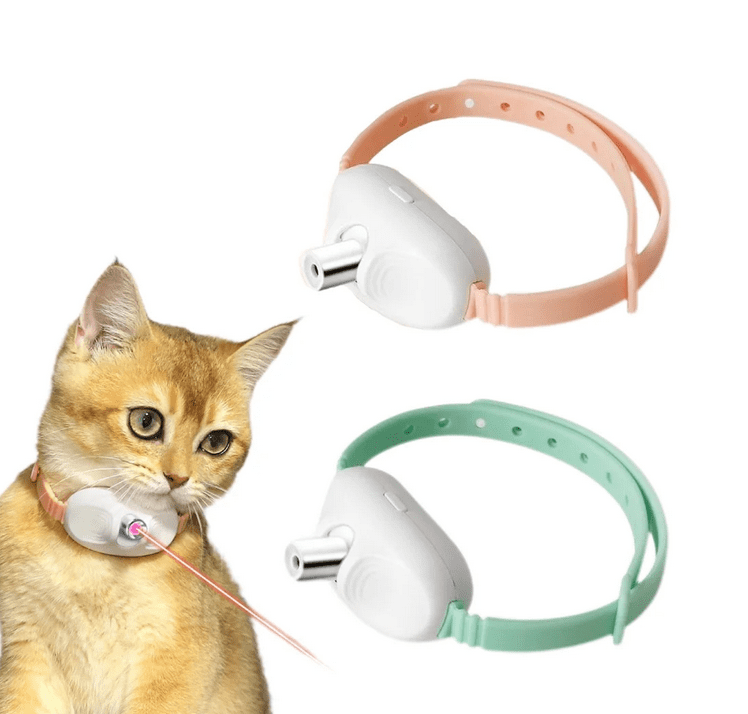 Cat Laser Collar, Interactive Wearable Cat Toy, USB Rechargeable ...