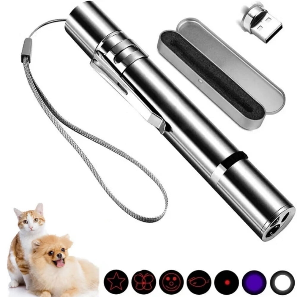 Cat Laser Pointer Toy,USB Rechargeable for Cats Dogs Chaser Toys ...