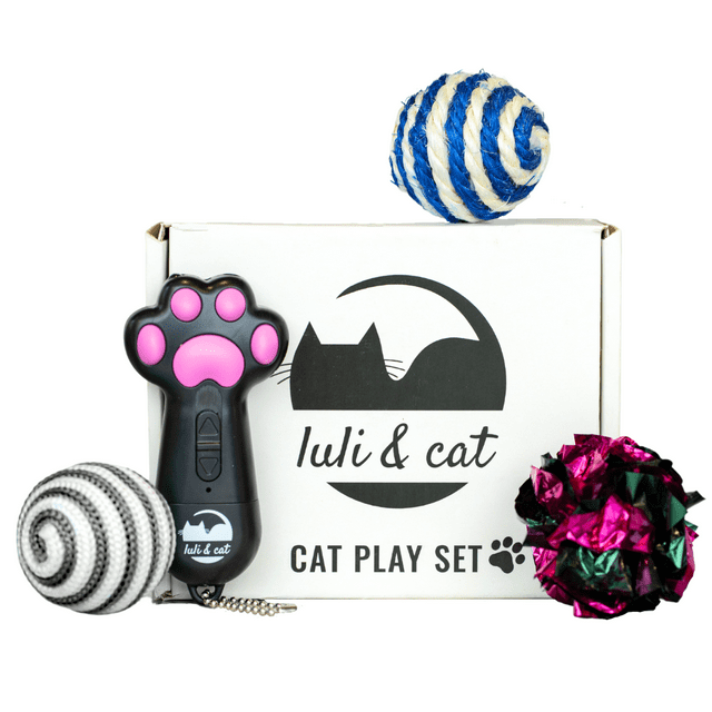 Luli & Cat USB Rechargeable Laser Toy for Indoor Cats, Kittens & Pets ...