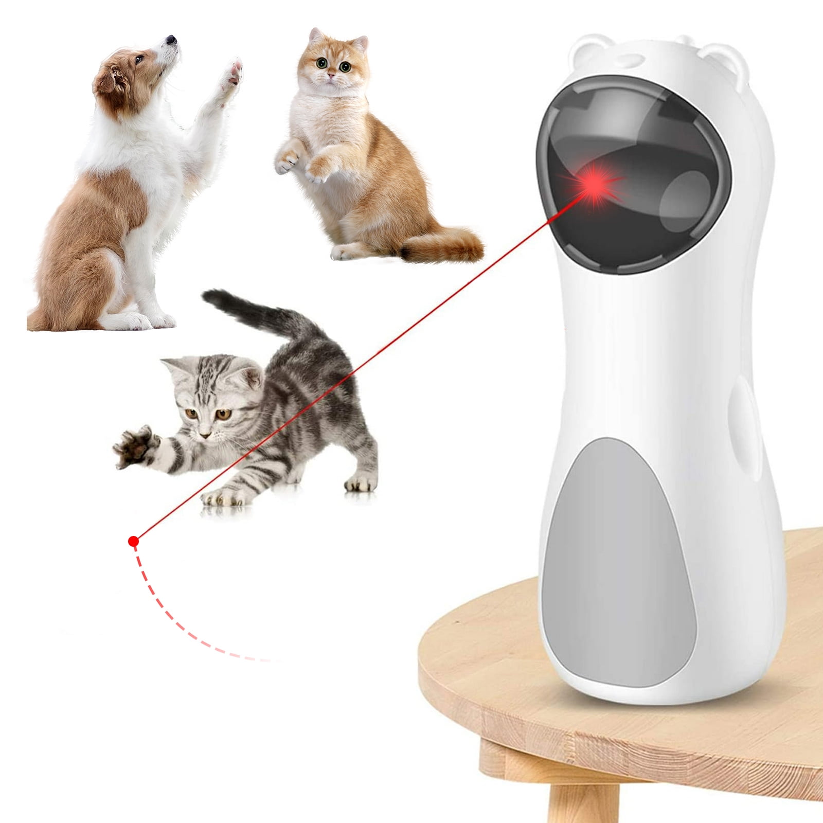Cat Laser Toys, Automatic Placing，3 Modes Automatic On/Off,Interactive ...