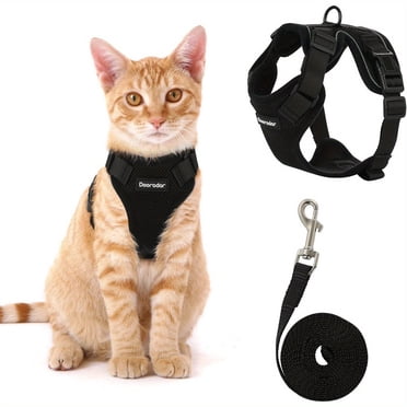 GASTROPOD 3Pcs Cat Harness Polyester Material Adjustable Leash ...