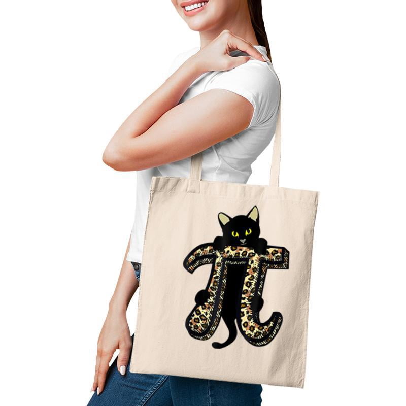 Cat Leopard Happy Pi Day Math Teacher Students Kids 314 Tote Bag ...