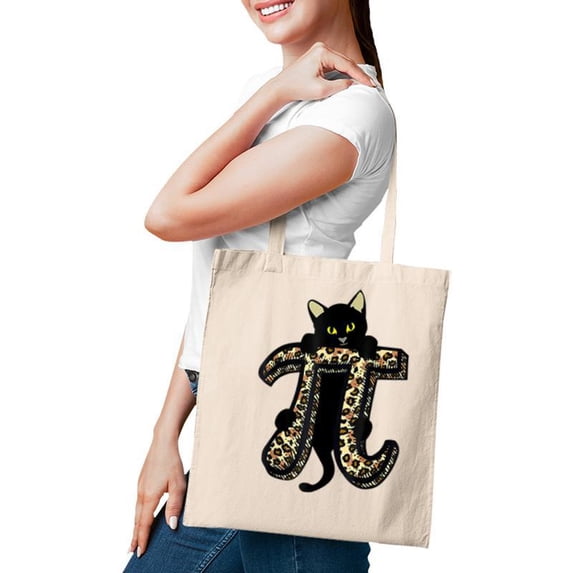 Cat Leopard Happy Pi Day Math Teacher Students Kids 314 Tote Bag ...