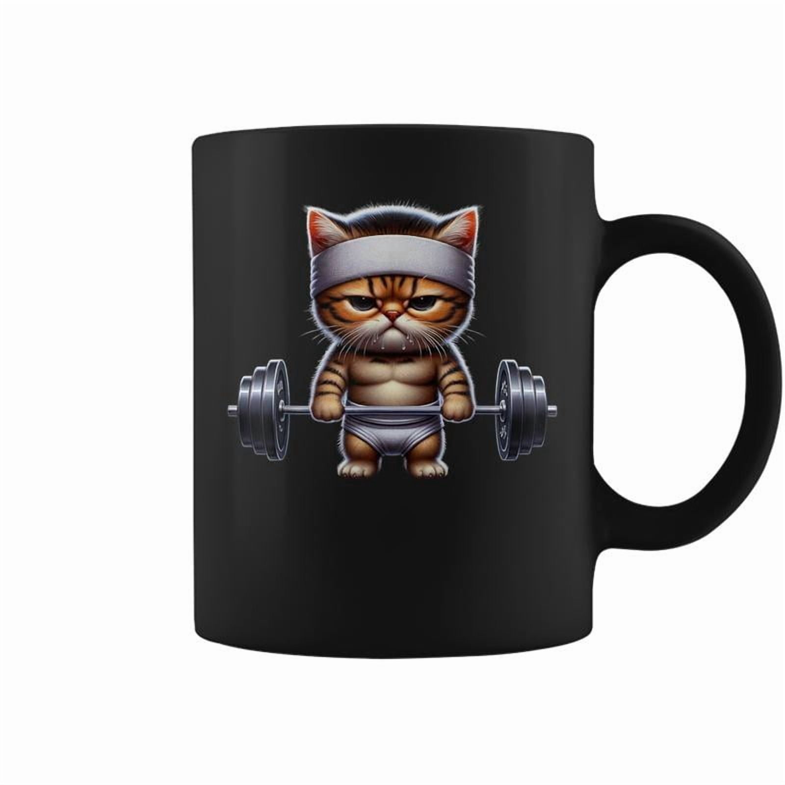 Cat Lifting Weights Coffee Mugs - Walmart.com