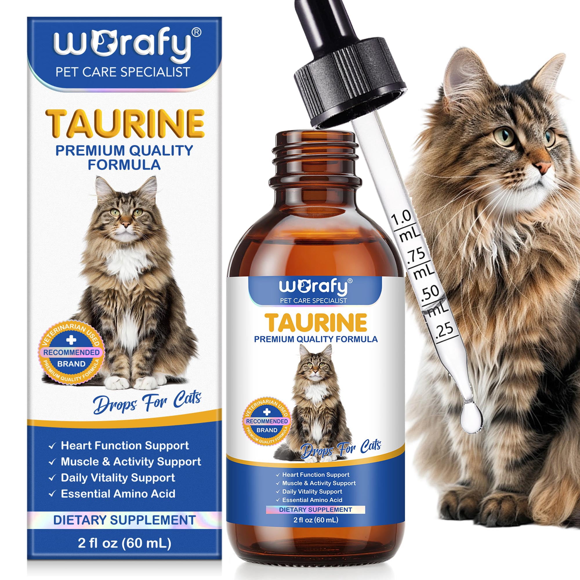 Cats Liquid Taurine Supplement, Taurine Drops for Cats Vision, Eyesight ...