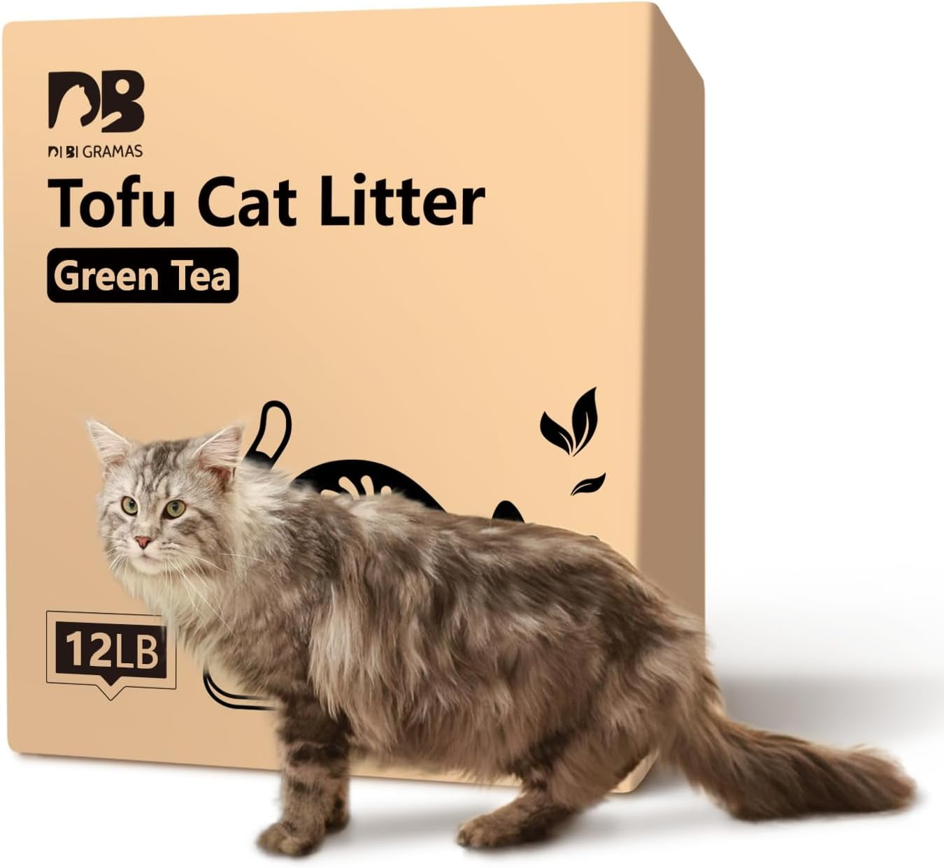 Cat Litter 12LB/2 Packs Dust-Free Clumping Tofu Cat Litter Quickly ...
