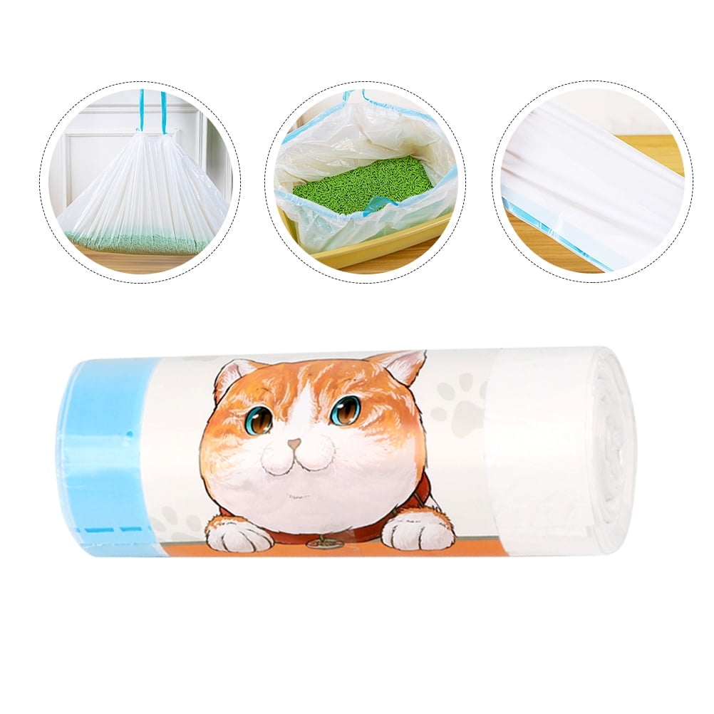 Frcolor Cat Litter Bags, 20Pcs, Thickened Plastic, 64x40cm, for Cat ...