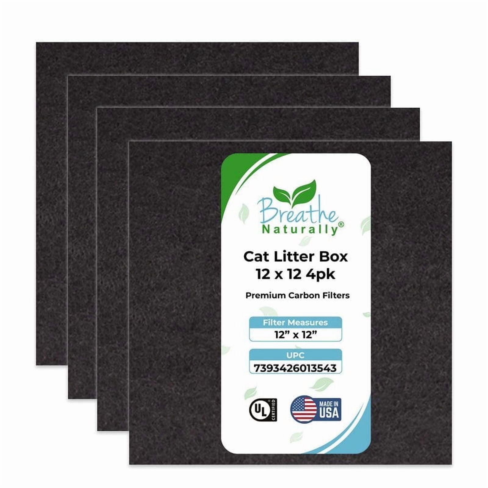 Cat Litter Box 12 x 12 Replacement Carbon Filter 4pk - Walmart.com