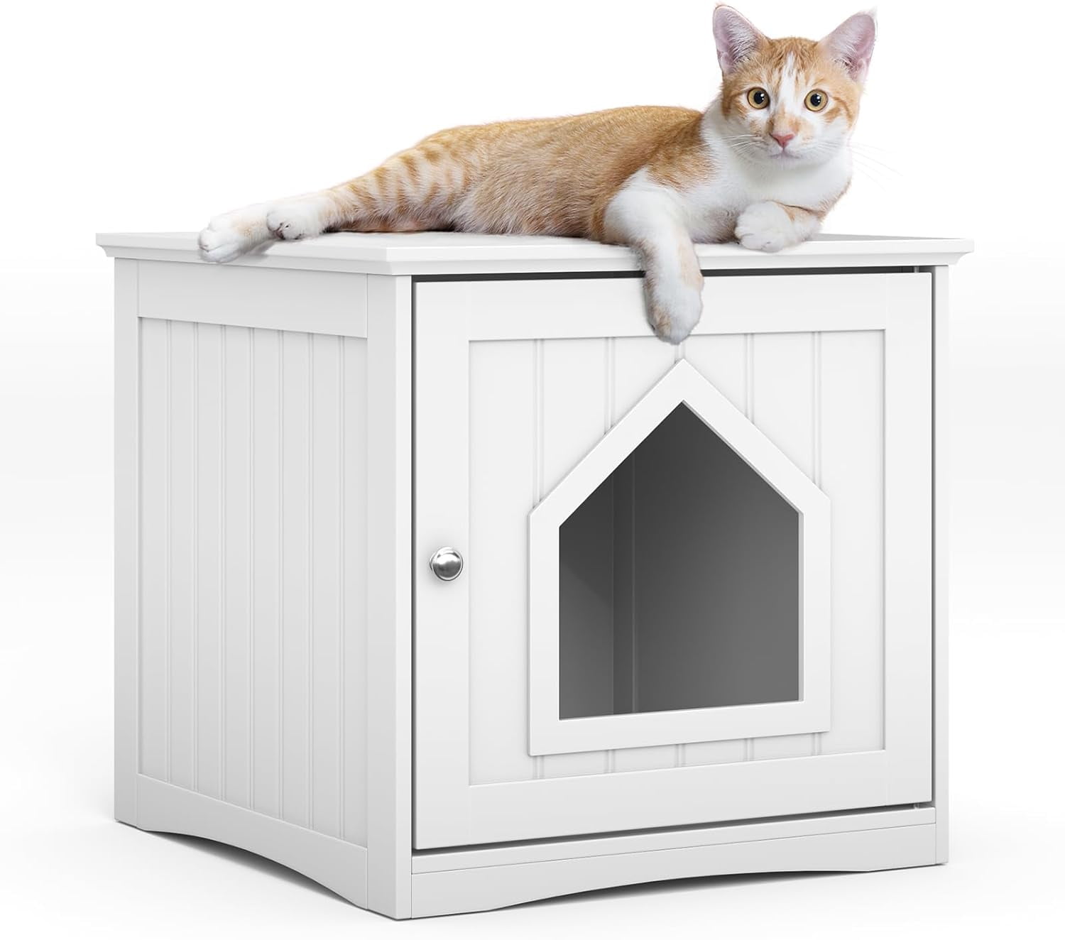 Cat Litter Box Enclosure Furniture, Modern Cat Box Furniture Hidden ...