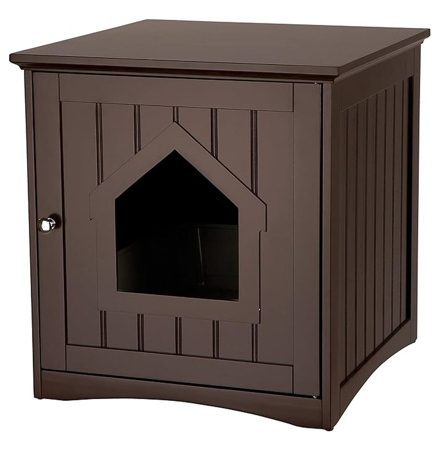 Cat Litter Box Enclosure - Indoor Furniture Brown - Hidden Litter Box ...