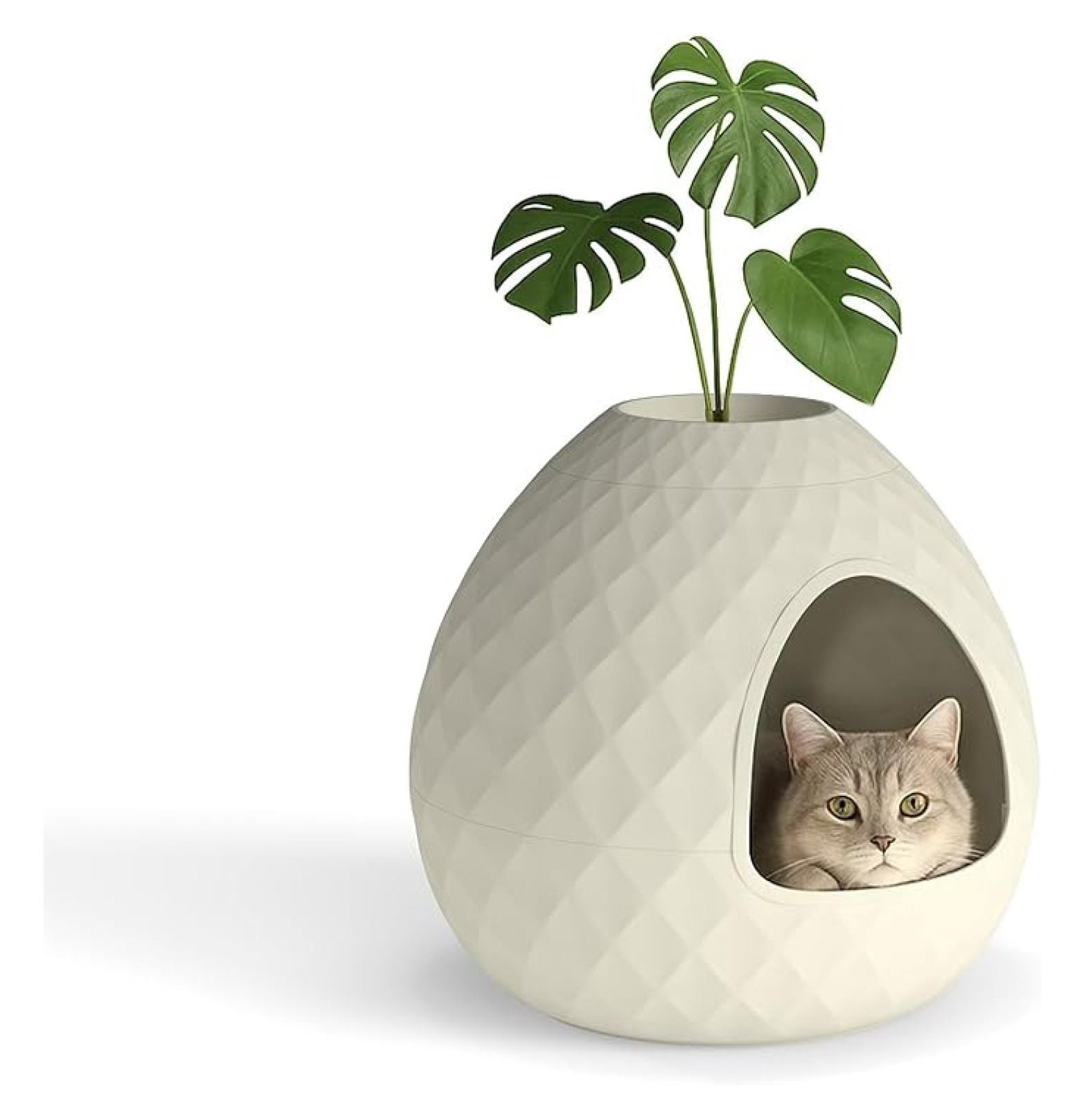 Cat Litter Box Enclosure with Removable Planter Top Plant Litter Box ...