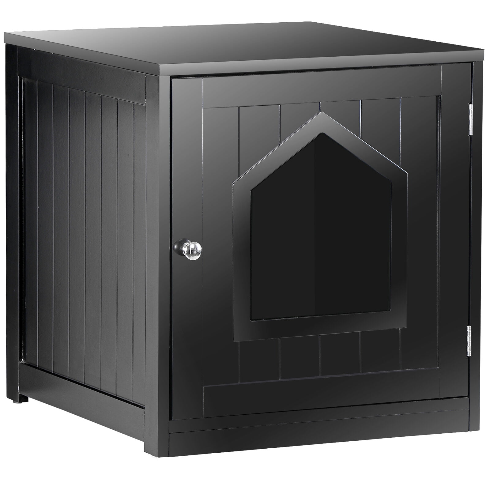 Cat Litter Box Furniture Enclosure Hidden Cabinet Kitty House Cat ...