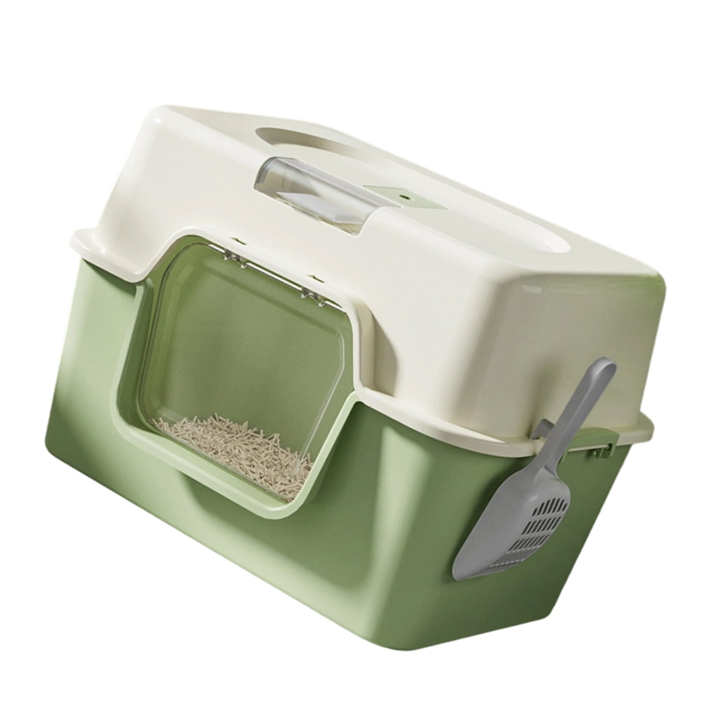 Cat Litter Box High Side Height Smooth Surfaces Detachable Pans Safe ...