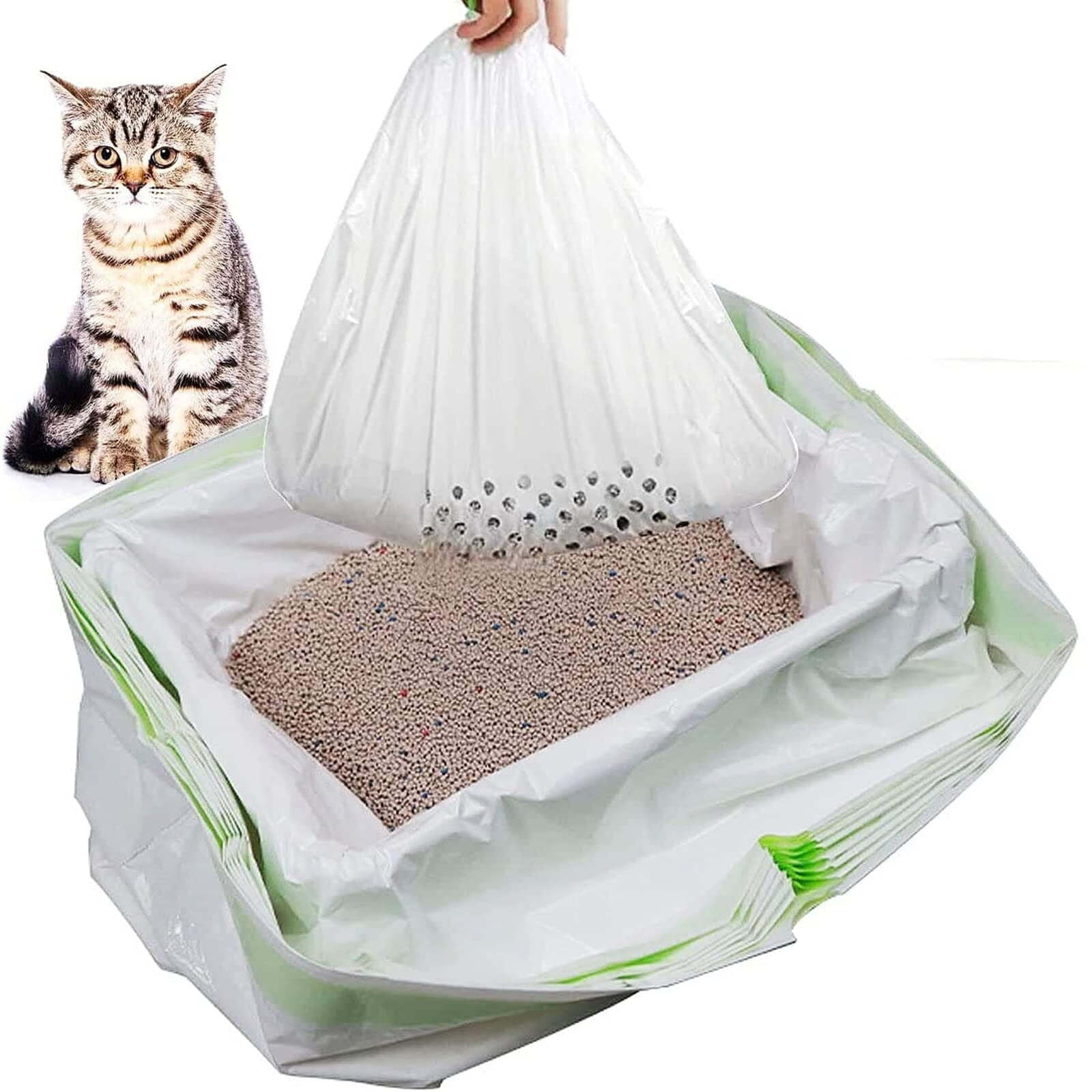 Cat Litter Box Liners, 35 Count Cat Litter Bags Kitty Sifting Liners ...