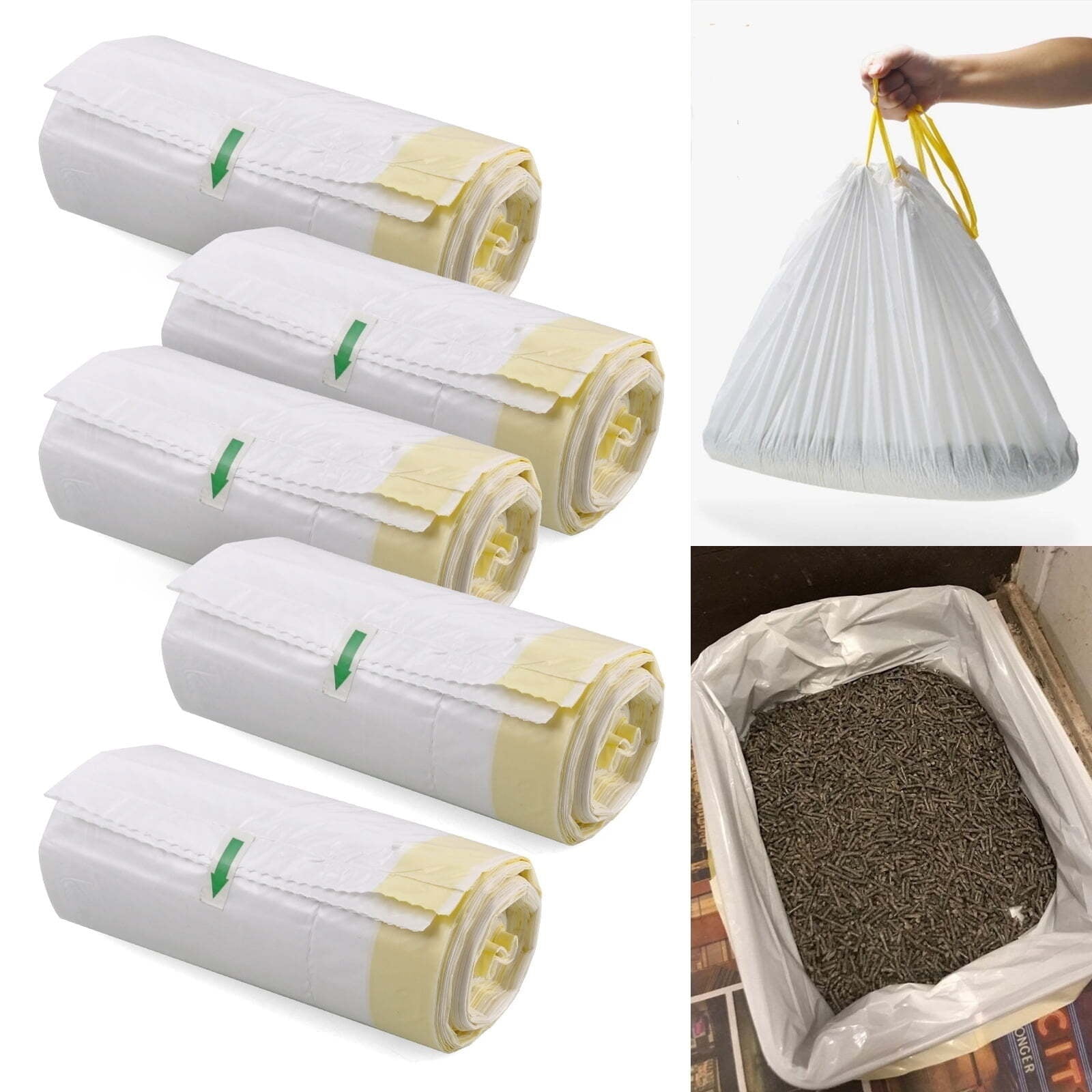 Cat Litter Box Liners, 35 Count Cat Litter Bags Kitty Sifting Liners ...