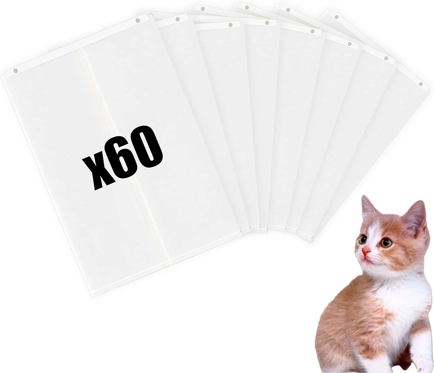 Cat Litter Box Liners for PetSnowy SNOW+ Cat Litter Box, 60 PCS Self ...