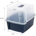 Cat Litter Box, Litter Box Enclosure with Scoop, Split Hood and Front ...