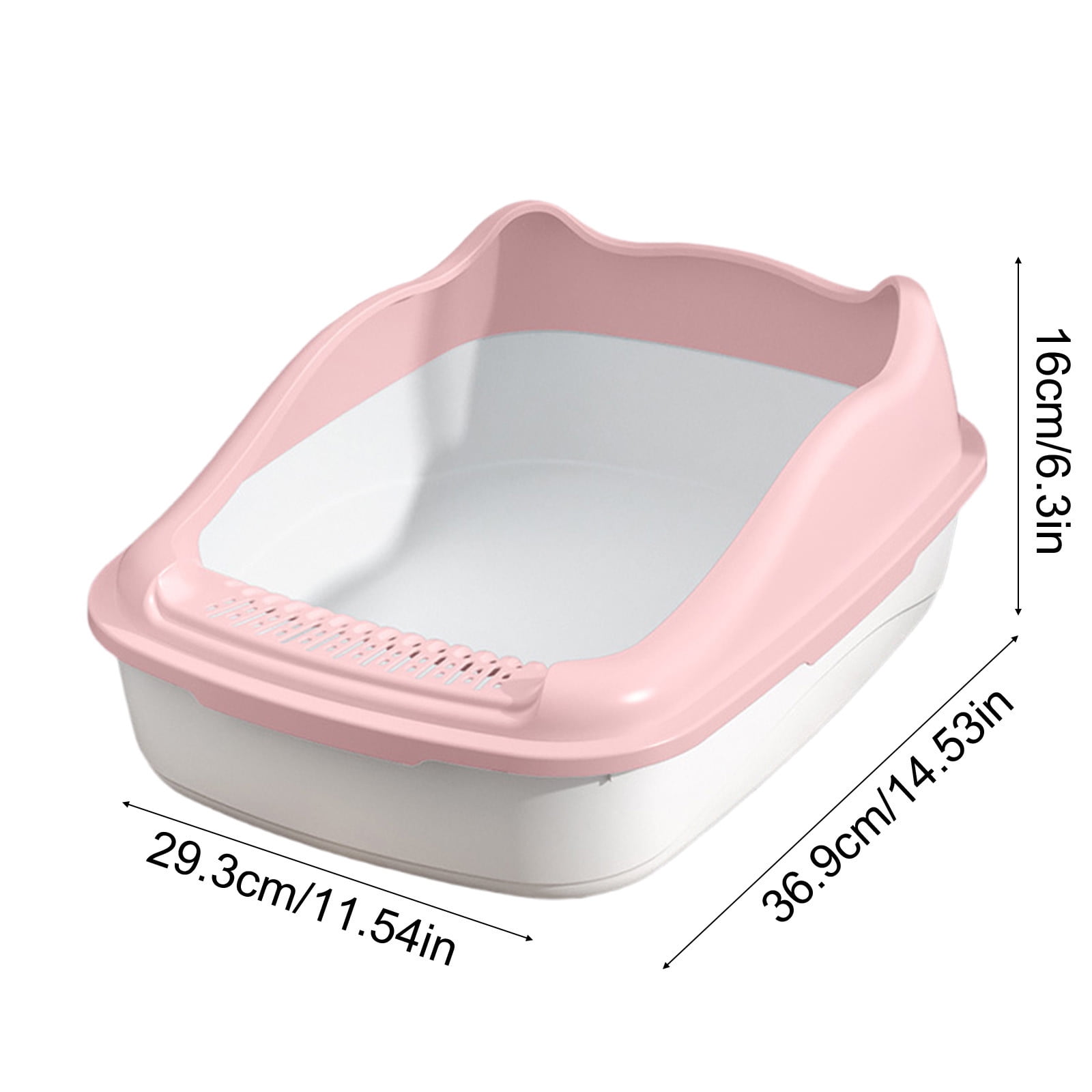 Cat Litter Box, Litter Box Proof Semi-enclosed Open Toilet Deodorant ...