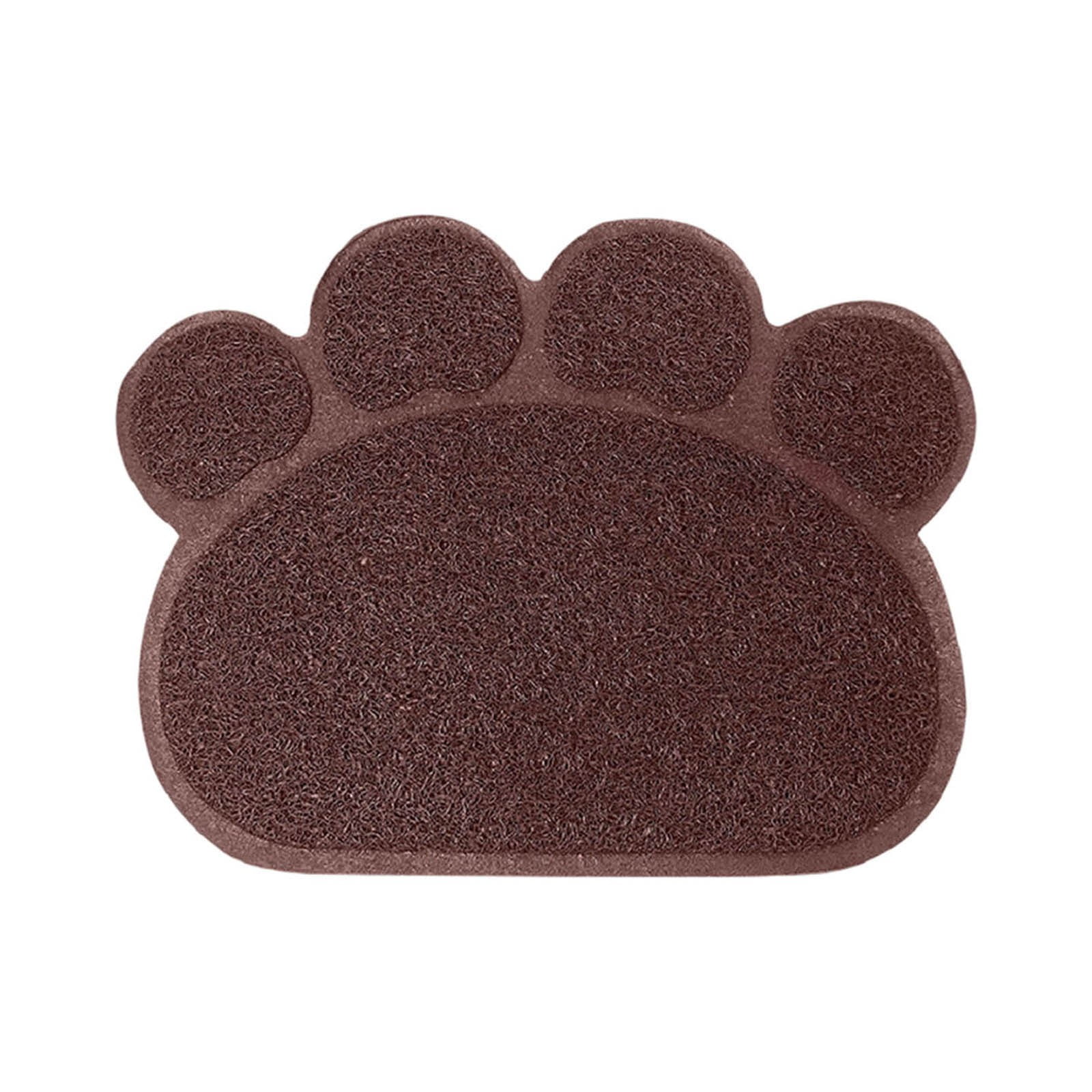 Cat Litter Box Mat, Water Resistant, Cat's Paw Shaped Kitty Litter ...