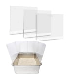 Cat Litter Box Pee , High Sided Splash Guard, Seamless Urine Leakage ...