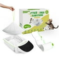 Cat Litter Box Robot 3 and 4 Waste Bags, 60 Pack Cat Pull String ...
